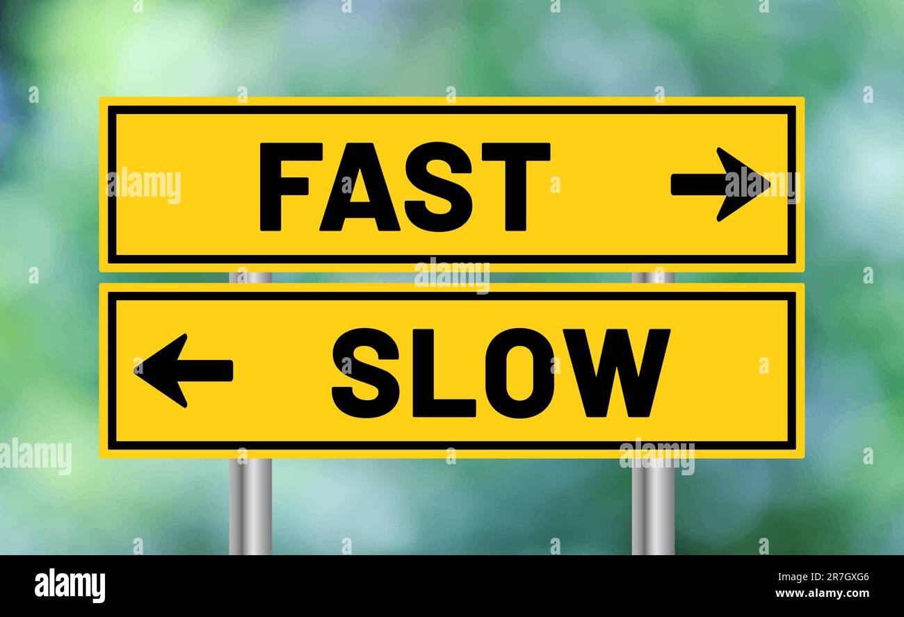 Fast to slow hi-res stock photography and images - Alamy