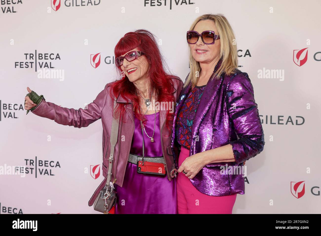 Stylist Patricia Field, left, and actor Kim Cattrall attend the "Happy ...