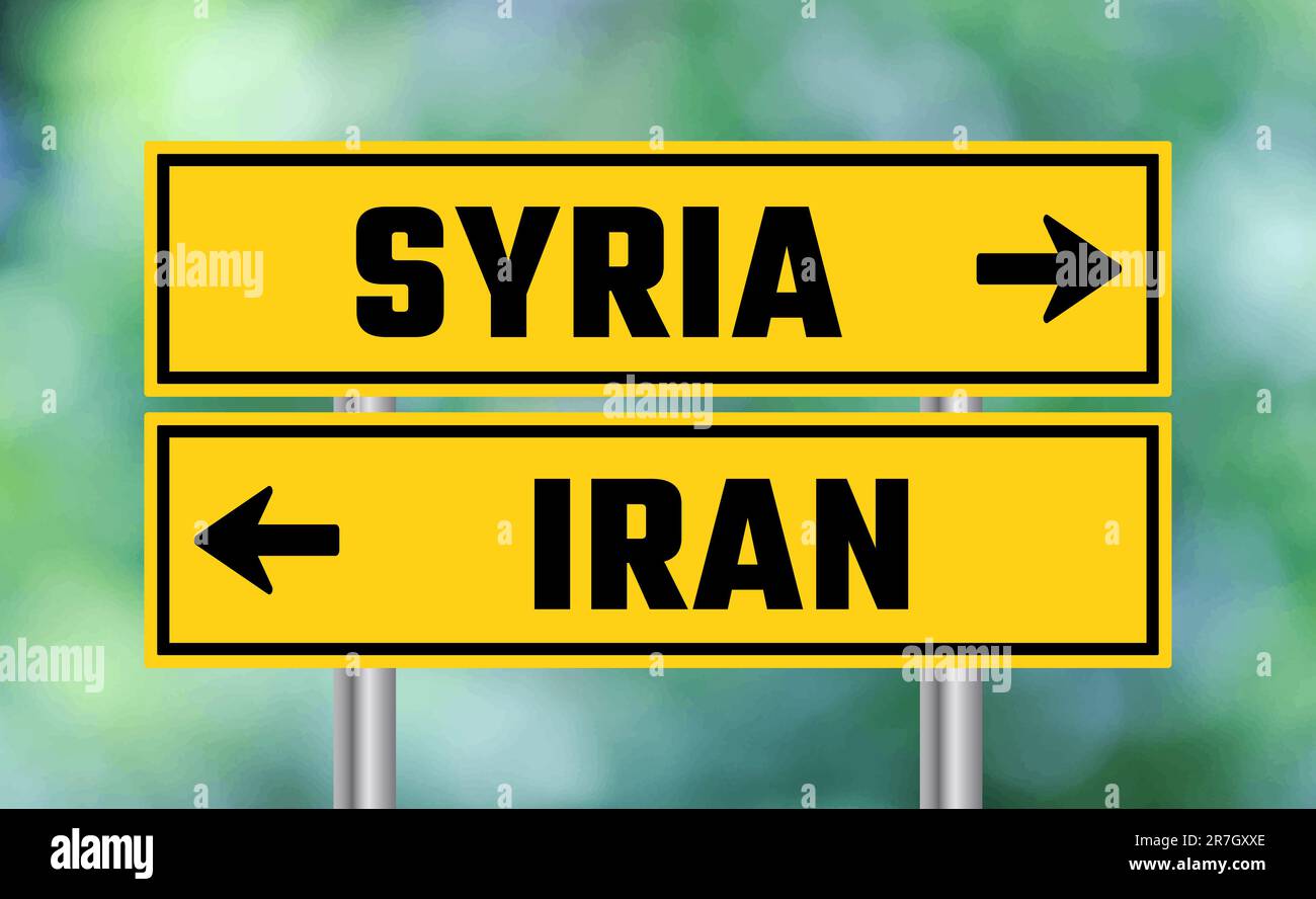 Iran road sign hi-res stock photography and images - Alamy