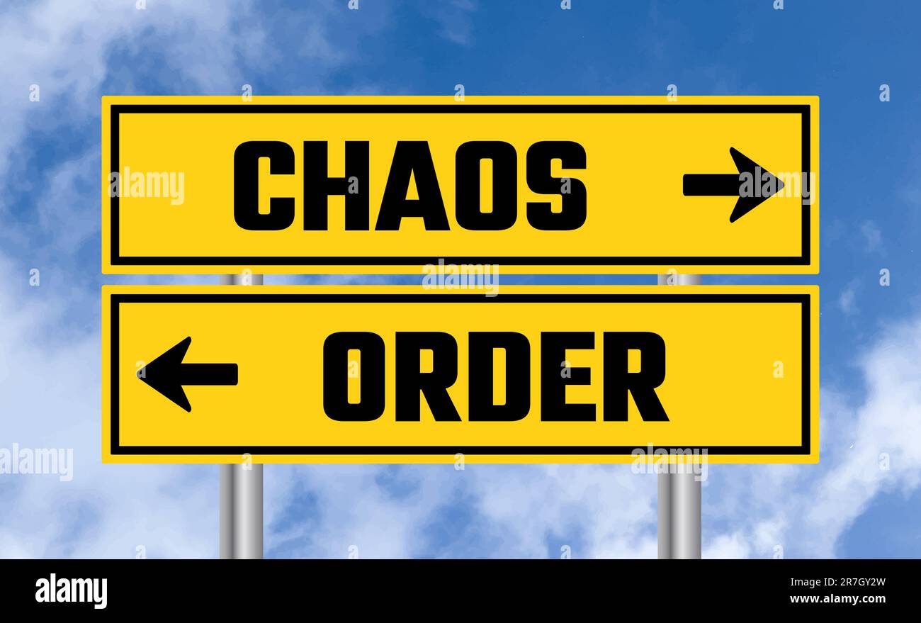 Chaos to order hi-res stock photography and images - Alamy