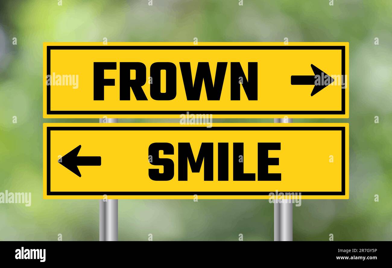 Frown into smile hi-res stock photography and images - Alamy