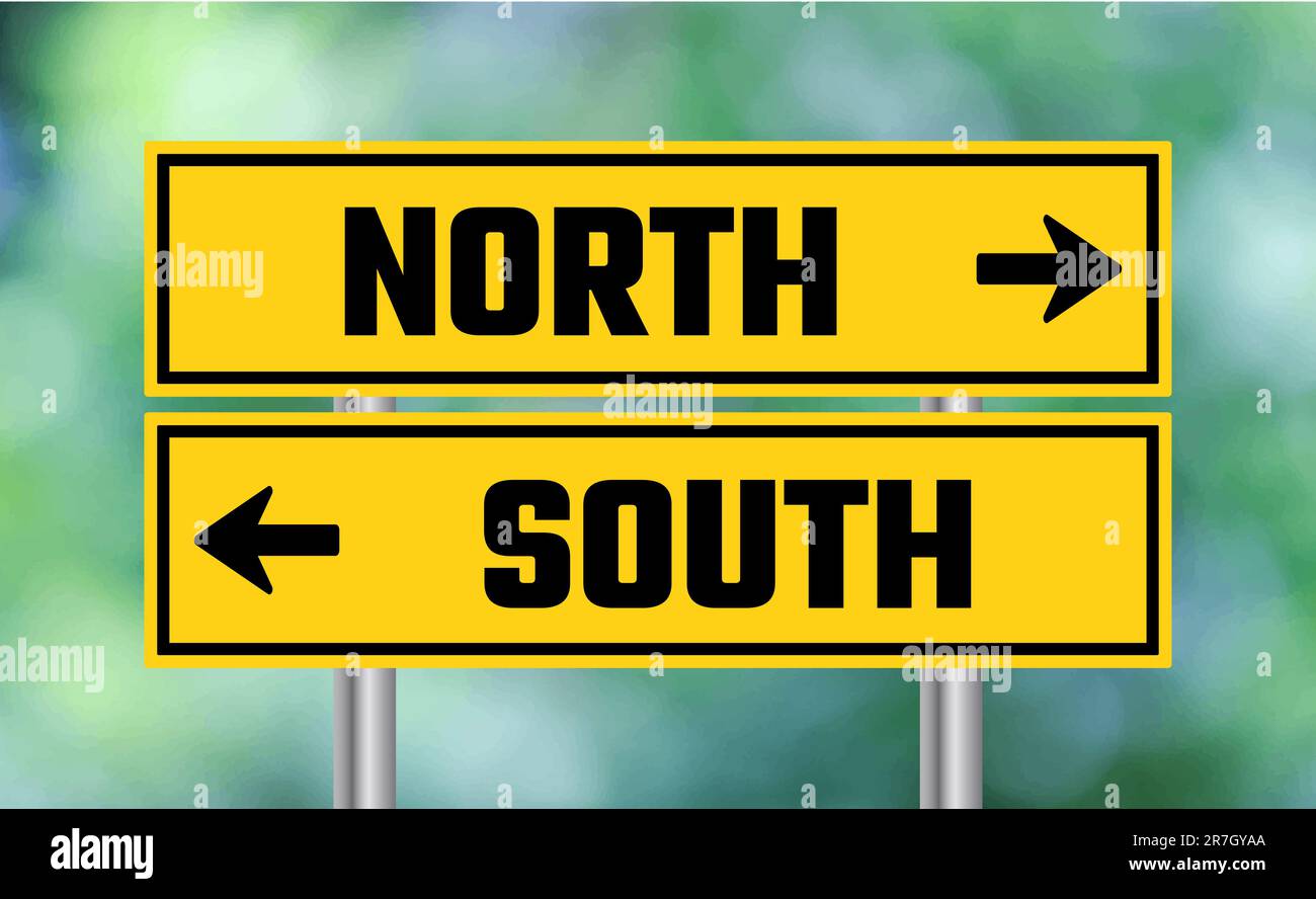 South road sign hi-res stock photography and images - Alamy