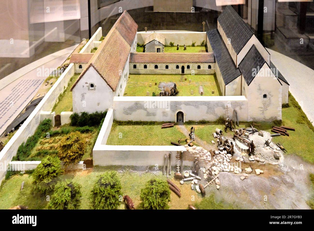 A model of the Wearmouth Monastery as it may have looked in 750 AD ...