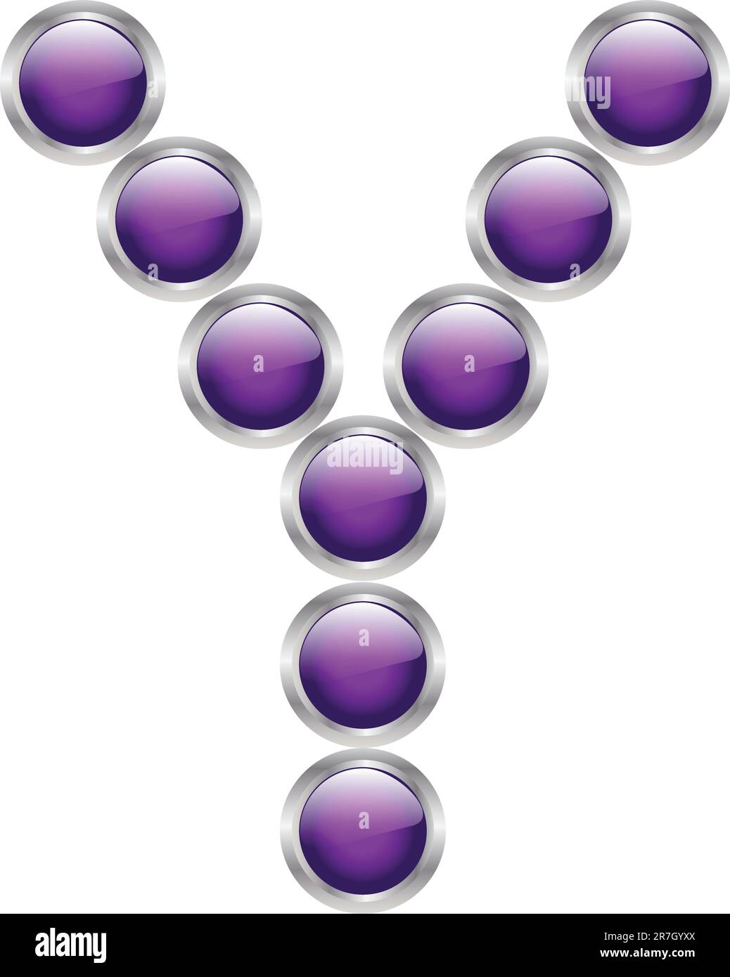 letter in button - vector Stock Vector Image & Art - Alamy