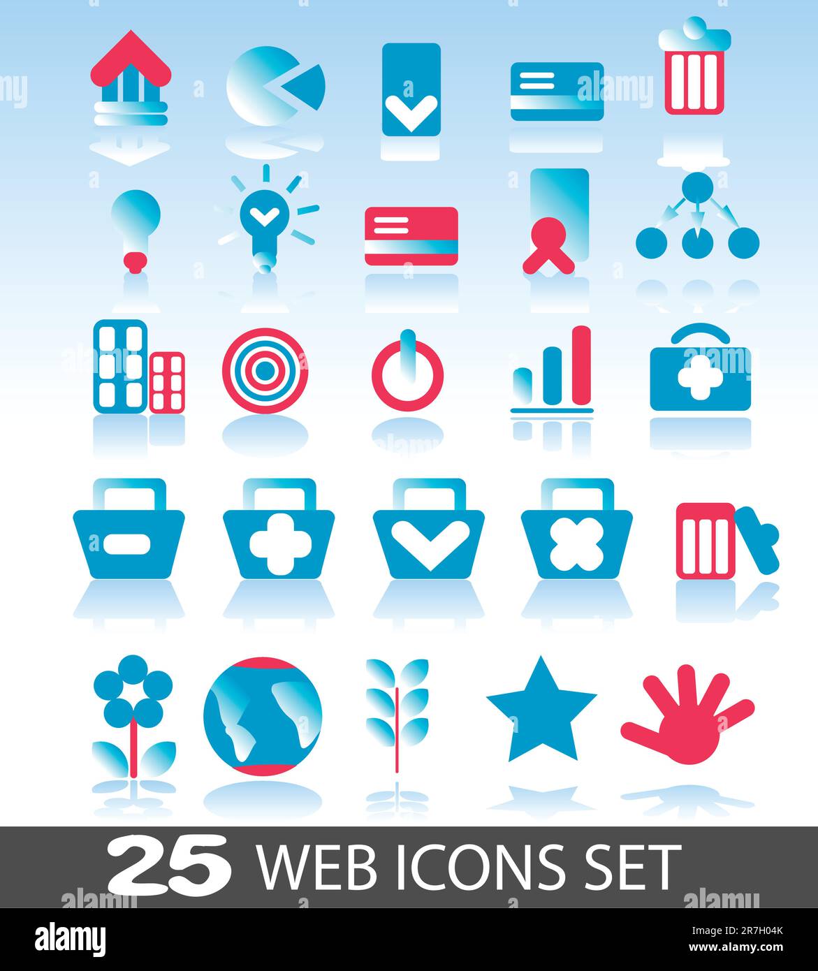 collection of colorful web icons for your web page Stock Vector Image ...