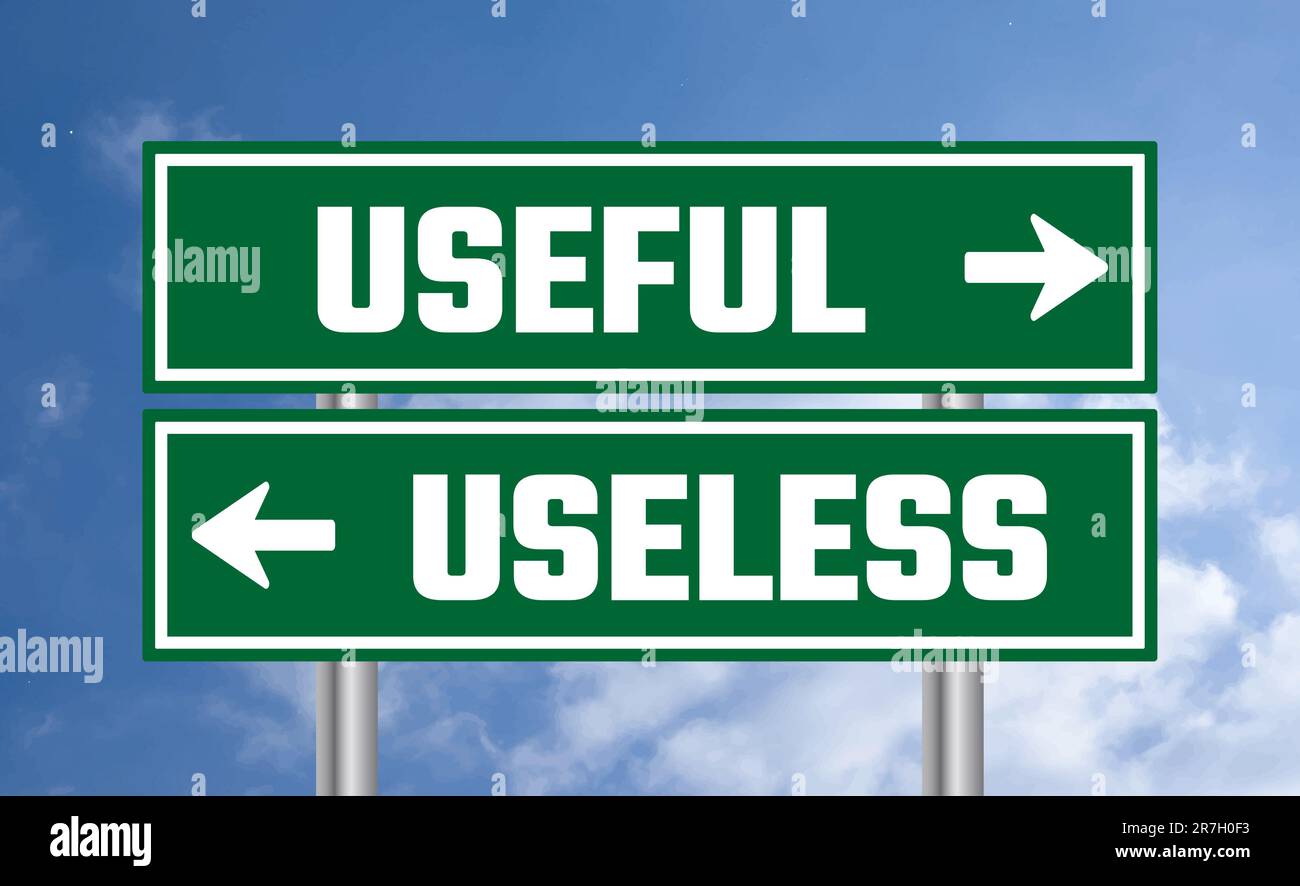 Useless sign hi-res stock photography and images - Alamy