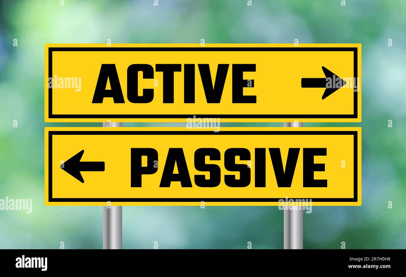 Active passive sign hi-res stock photography and images - Alamy