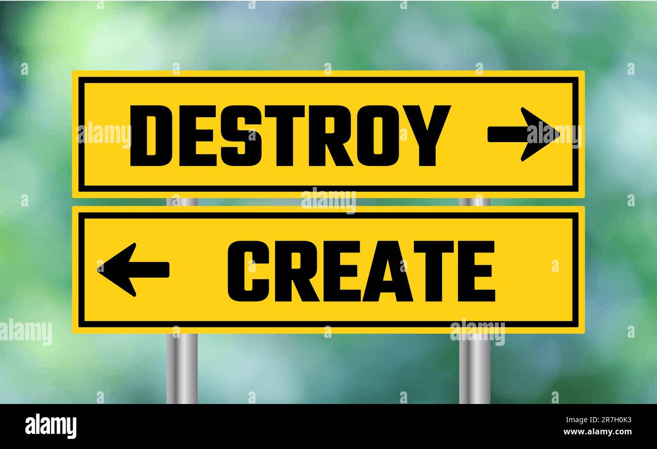 Create destroy hi-res stock photography and images - Alamy