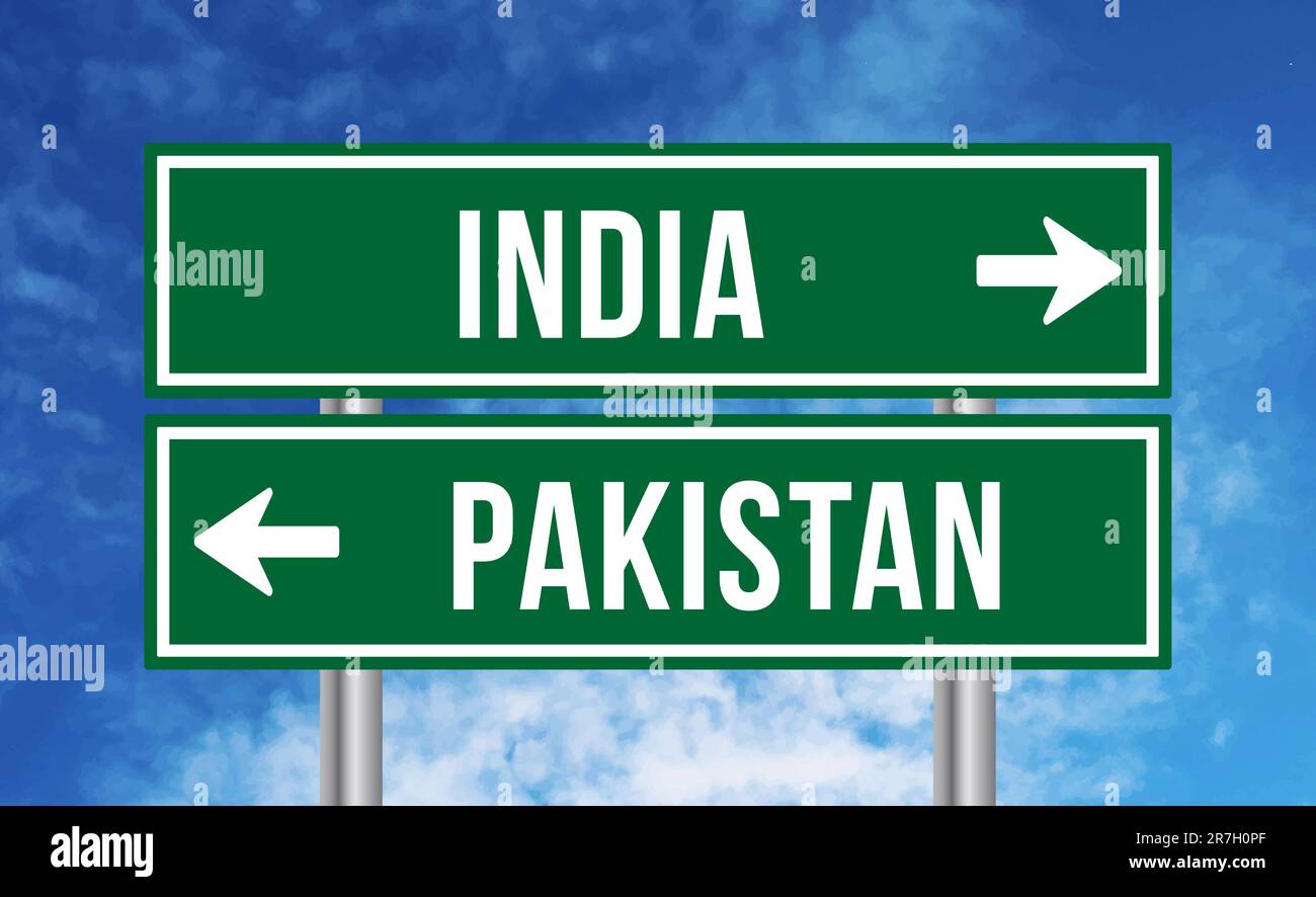 India pakistan road sign hi-res stock photography and images - Alamy