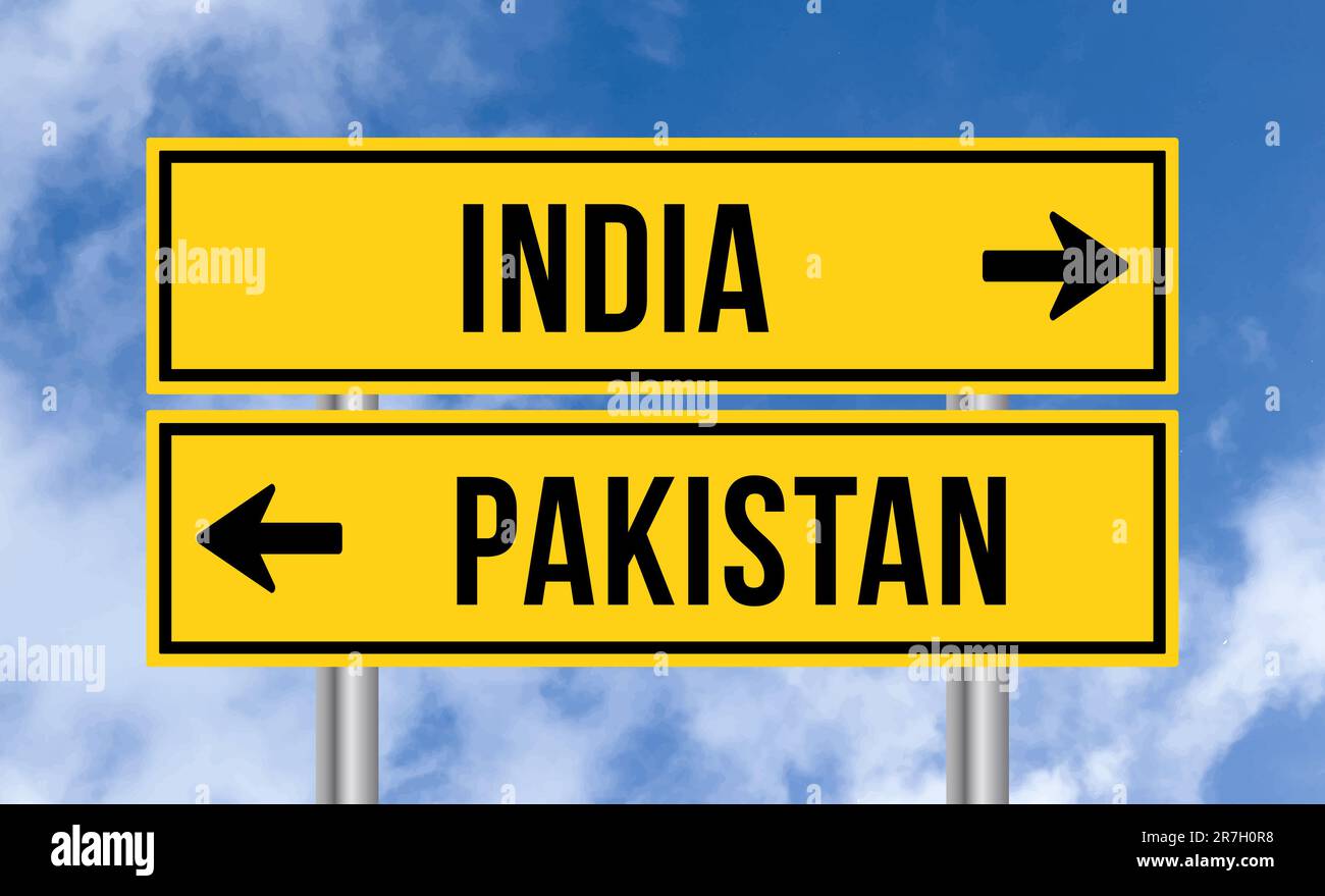 India or pakistan road sign hi-res stock photography and images - Alamy
