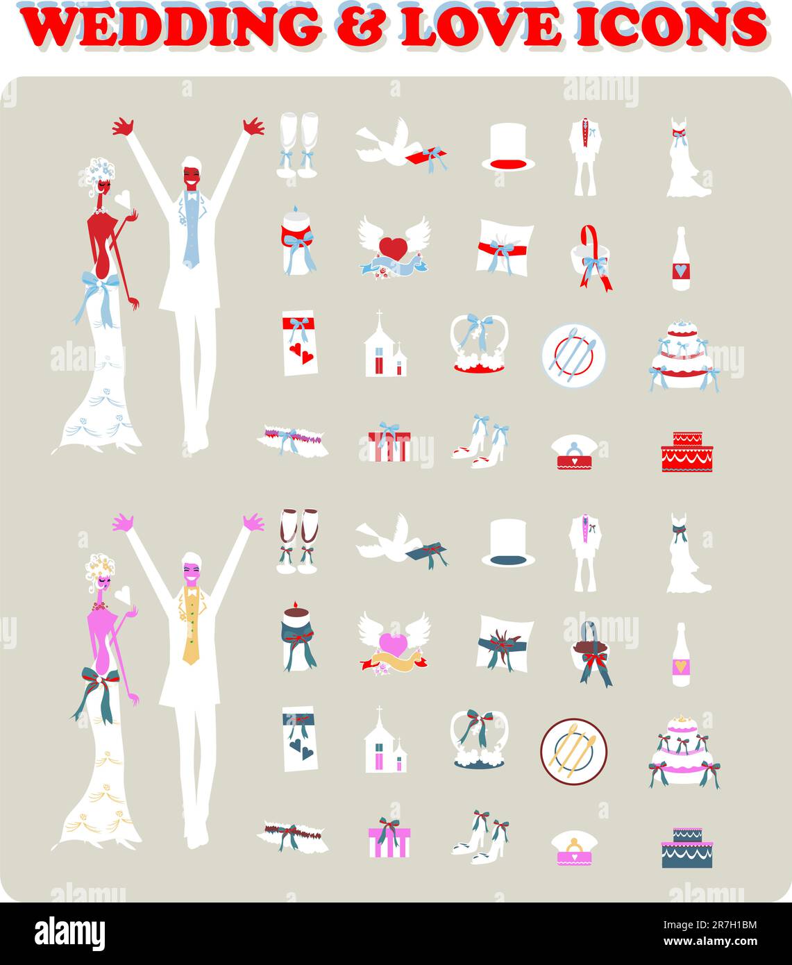 Wedding Bridal Icon set Design elements Stock Vector Image & Art - Alamy
