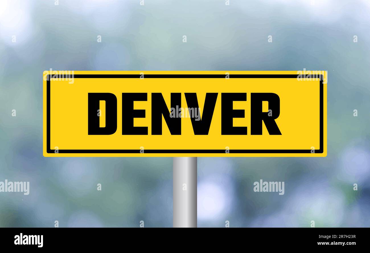 Denver road sign hi-res stock photography and images - Alamy