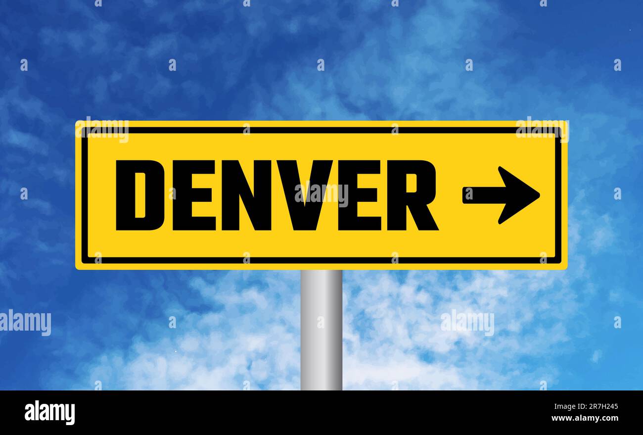 Denver road sign hi-res stock photography and images - Alamy