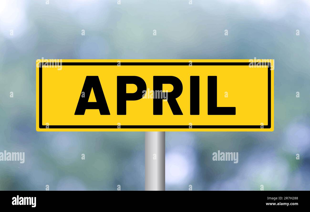 April road sign hi-res stock photography and images - Alamy