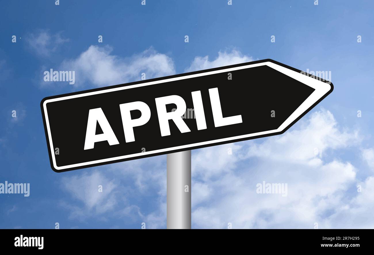 April road sign hi-res stock photography and images - Alamy