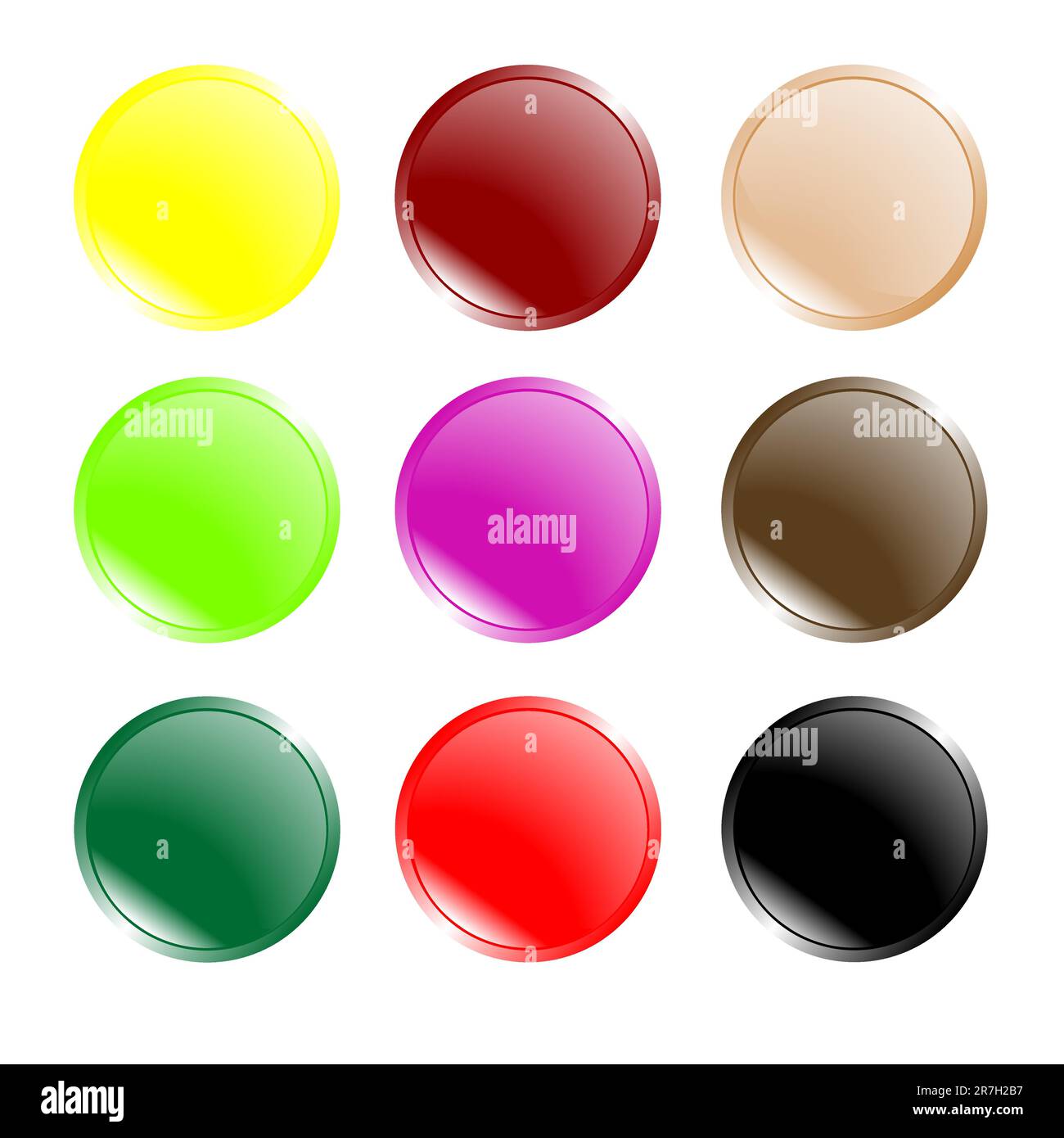 futuristic web buttons 2, vector art illustration Stock Vector Image ...