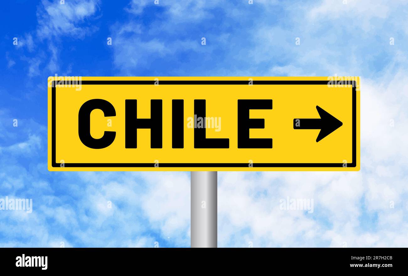 Chile road sign hi-res stock photography and images - Alamy