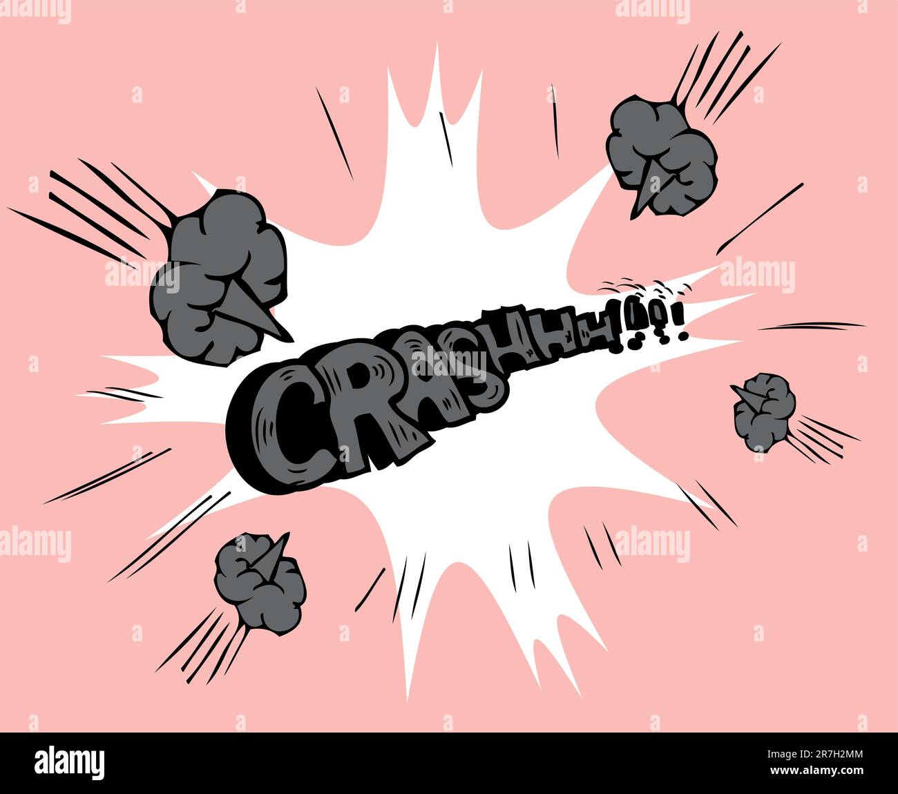 Superhero bashing Crash Comics Bubble with text Stock Vector Image ...