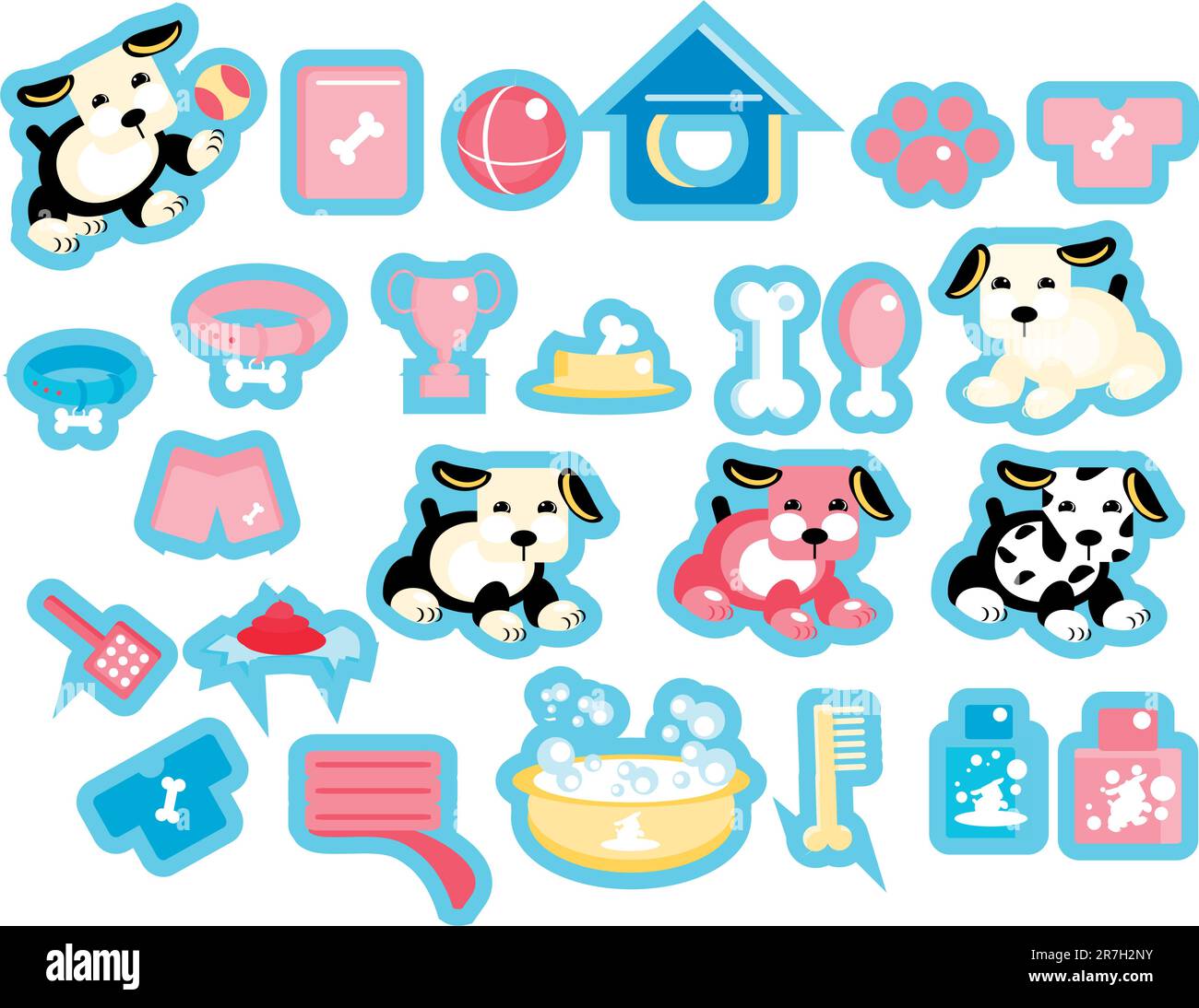 Puppy den Stock Vector Images - Alamy