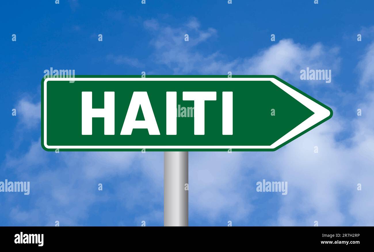 Haiti road sign hi-res stock photography and images - Alamy