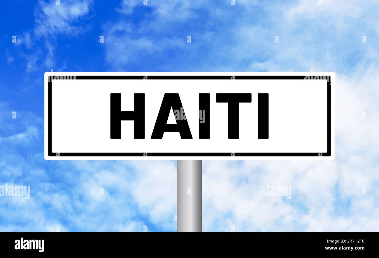 Haiti road sign hi-res stock photography and images - Alamy
