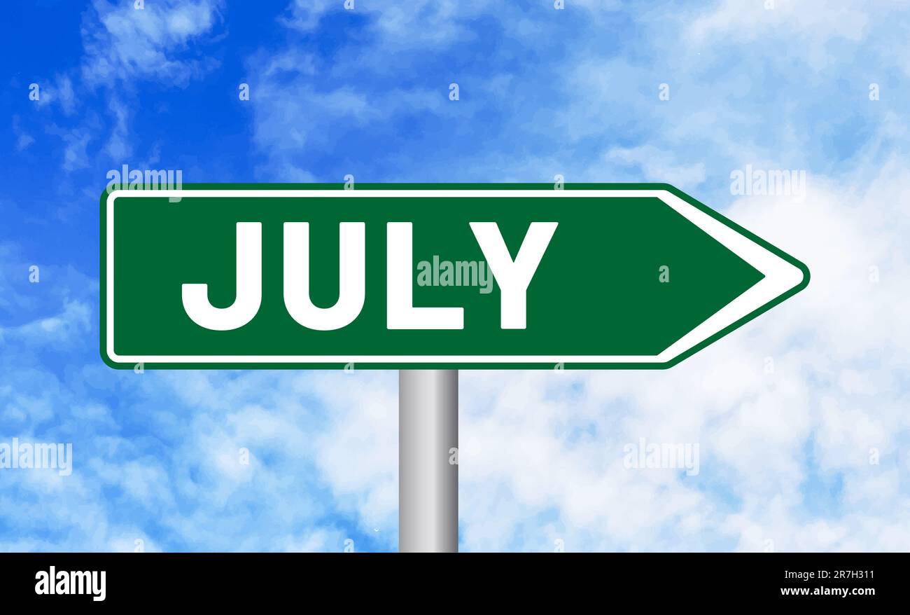 July road sign hi-res stock photography and images - Alamy