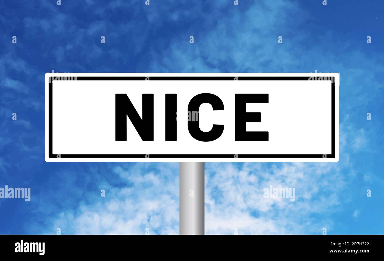Nice road sign hi-res stock photography and images - Alamy