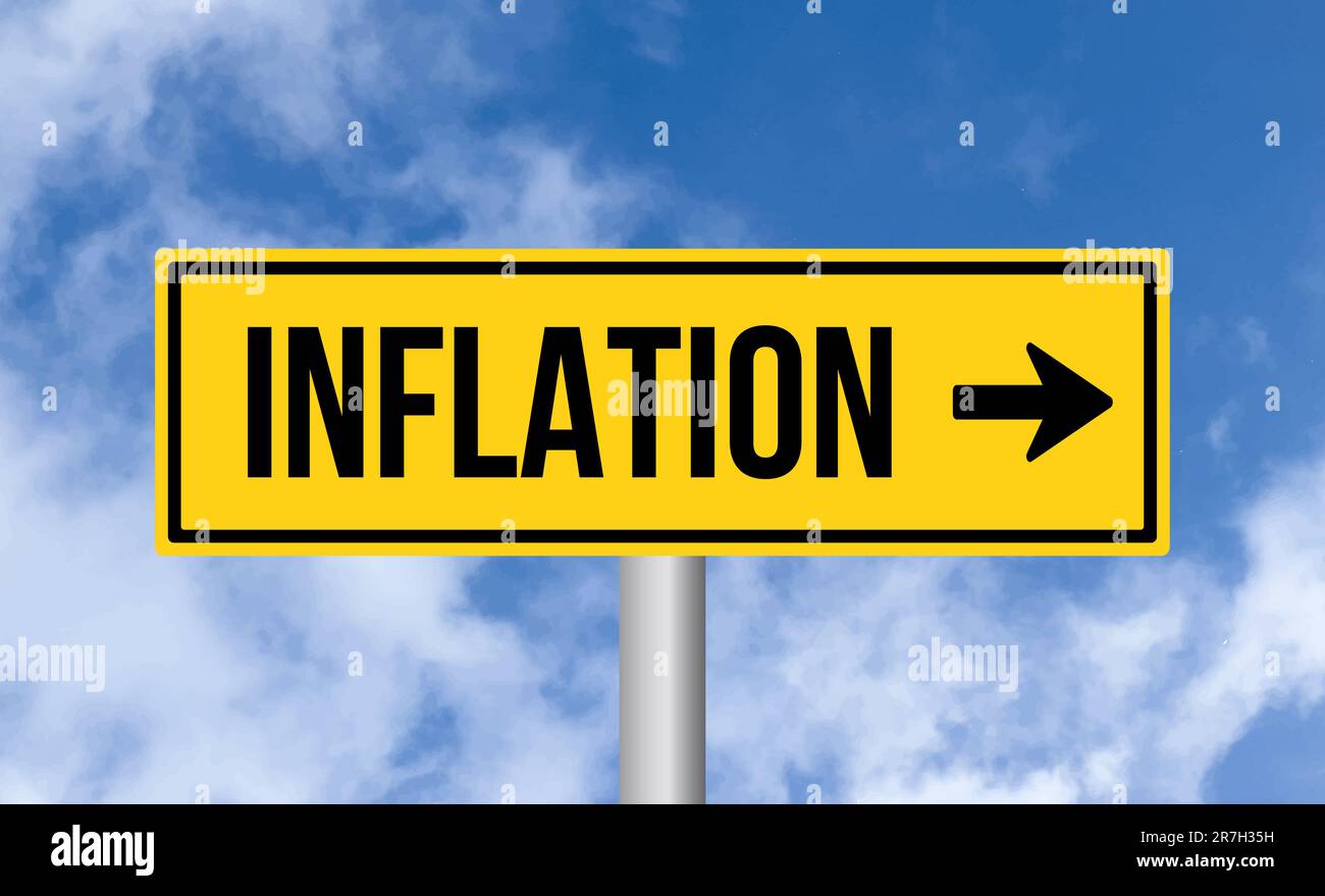 Inflation road sign hi-res stock photography and images - Alamy