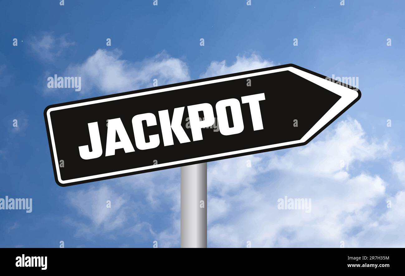 Jackpot road sign hi-res stock photography and images - Alamy