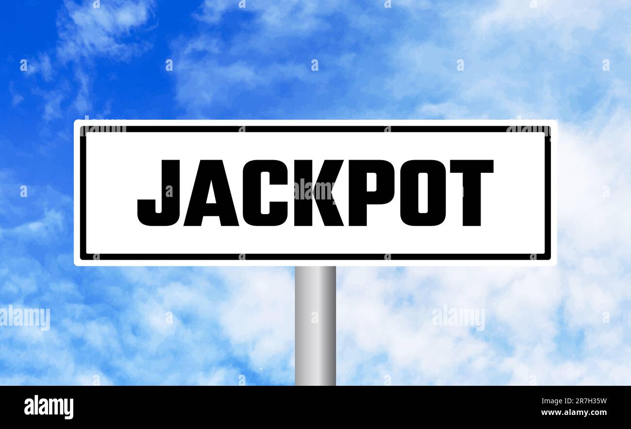 Jackpot road sign hi-res stock photography and images - Alamy