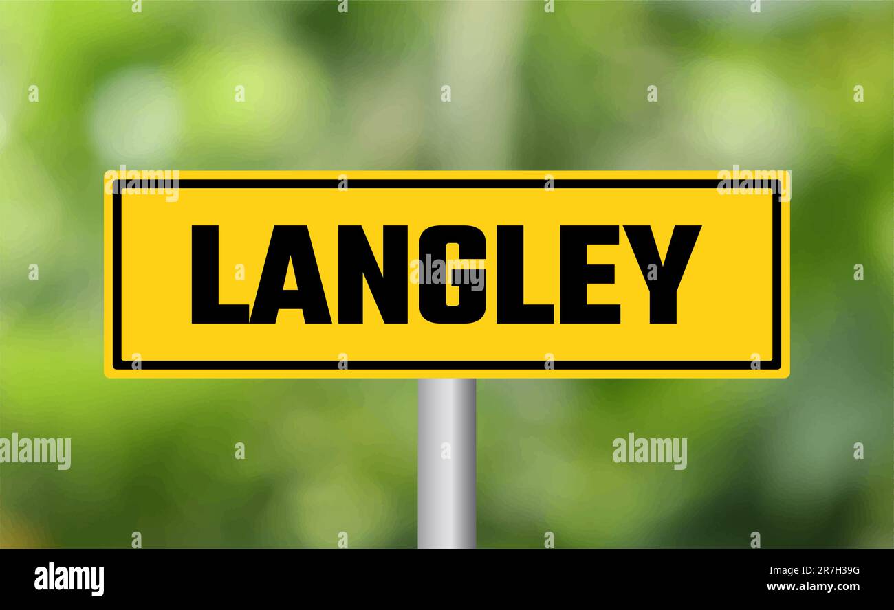 Langley road sign hi-res stock photography and images - Alamy
