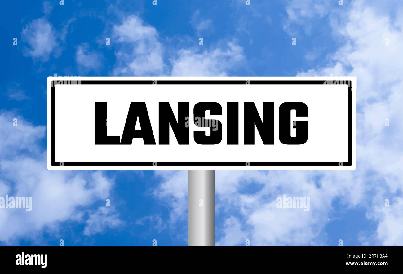 Lansing road sign hi-res stock photography and images - Alamy