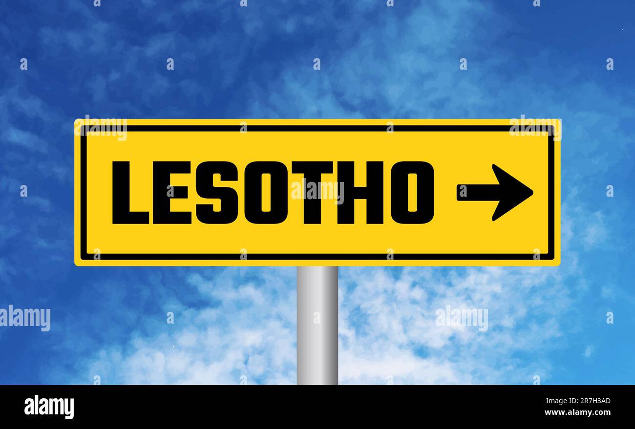 Lesotho road sign hi-res stock photography and images - Alamy