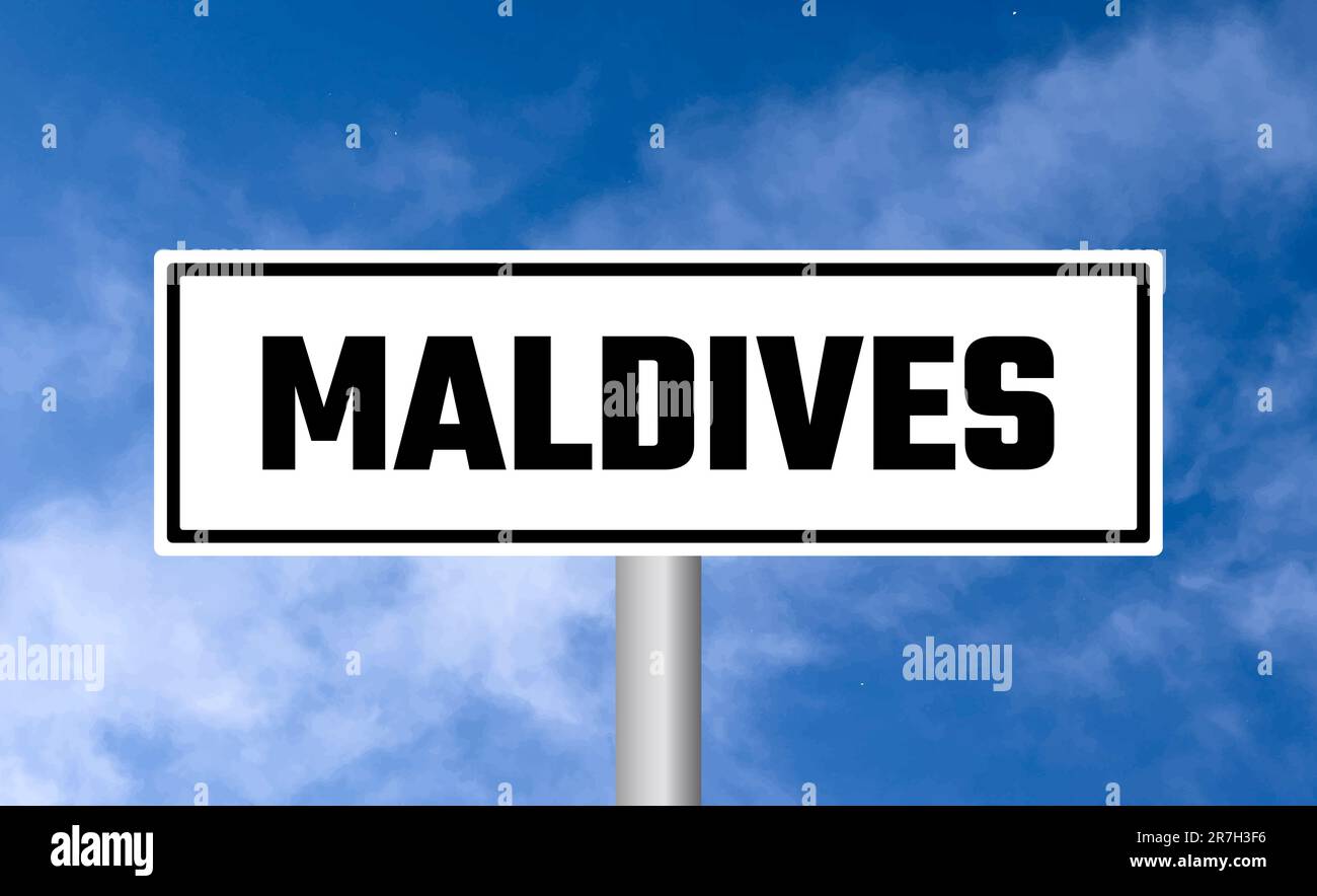 Maldives road sign hi-res stock photography and images - Alamy