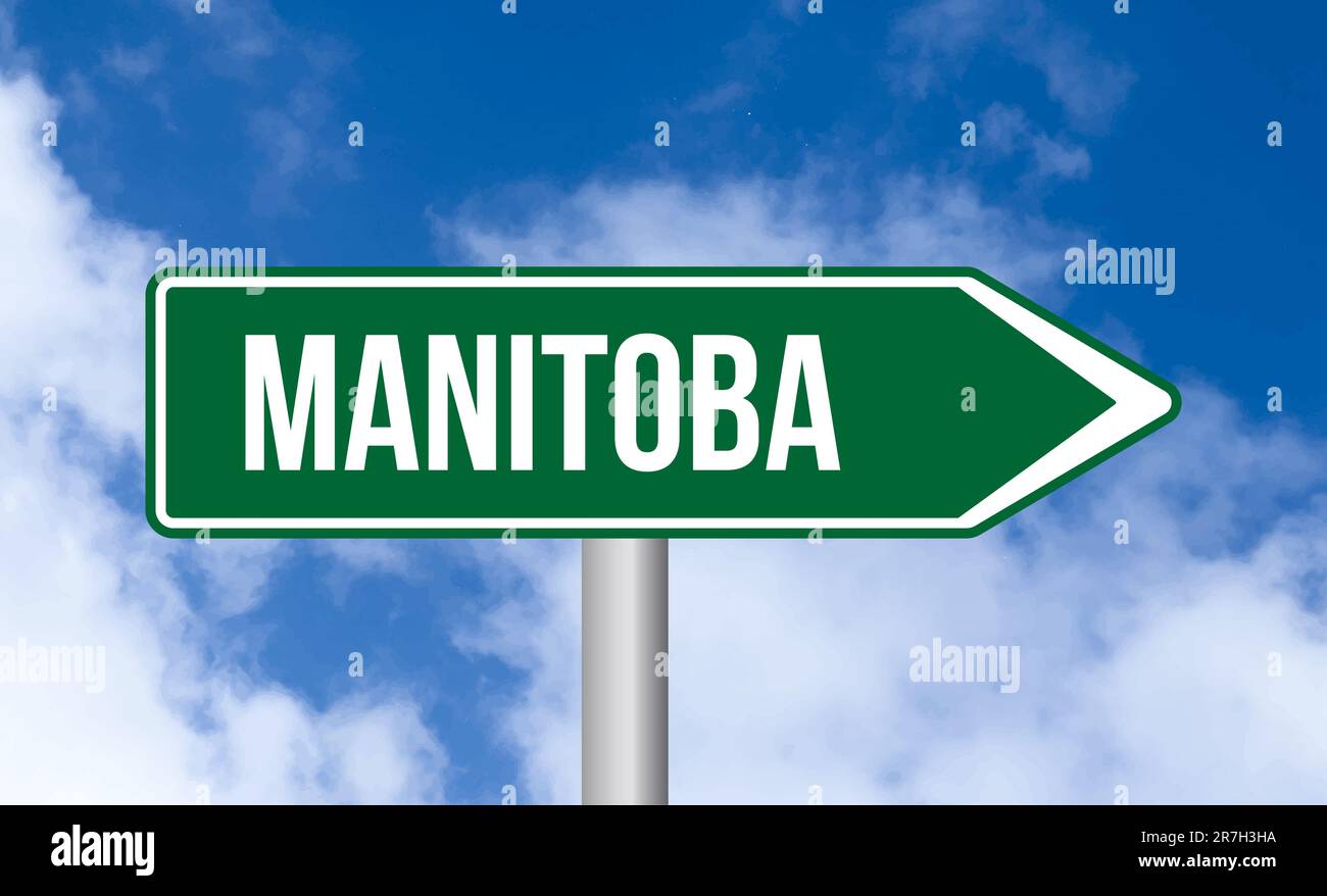 Manitoba road sign hi-res stock photography and images - Alamy