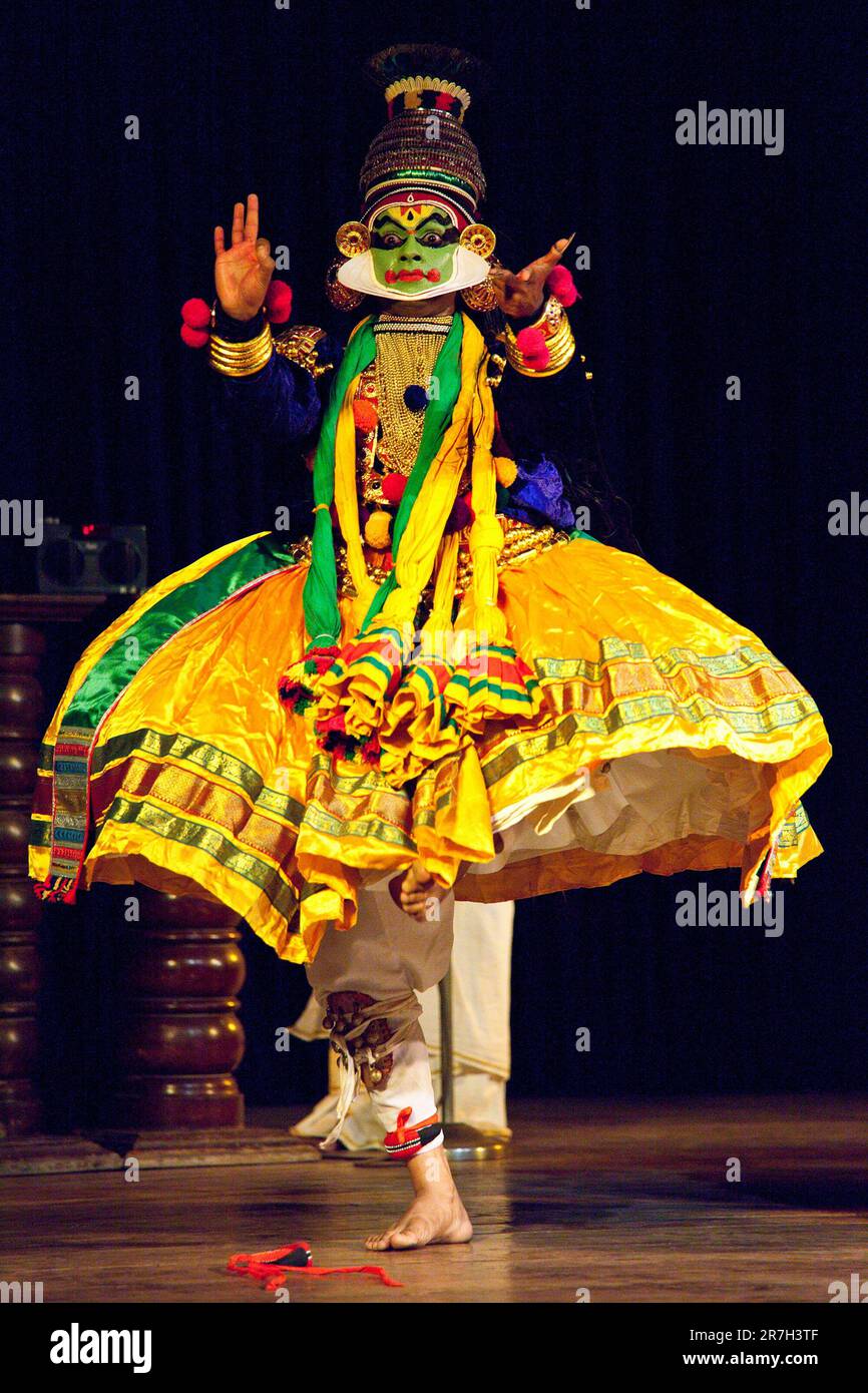 Kathakali dance. Bhava Bhavanam Festival. September 2009. Chenna Stock ...