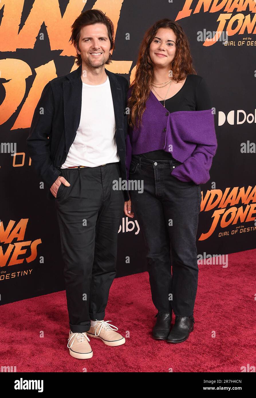 June 15, 2023, Hollywood, California, USA: Adam Scott and Frankie Scott arrives for the â ...