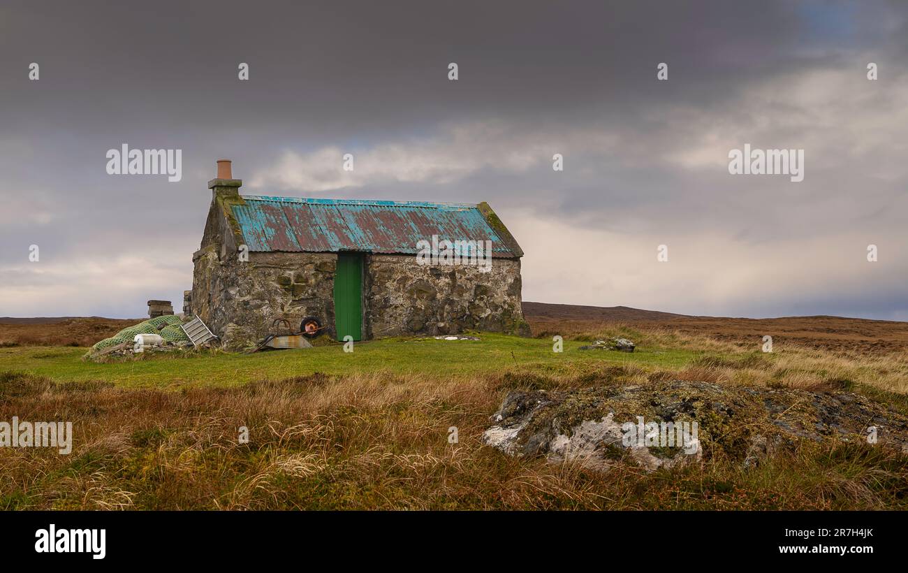 Bothy on The Isle of Lewis on the Outer Hebrides Scotland Stock Photo ...
