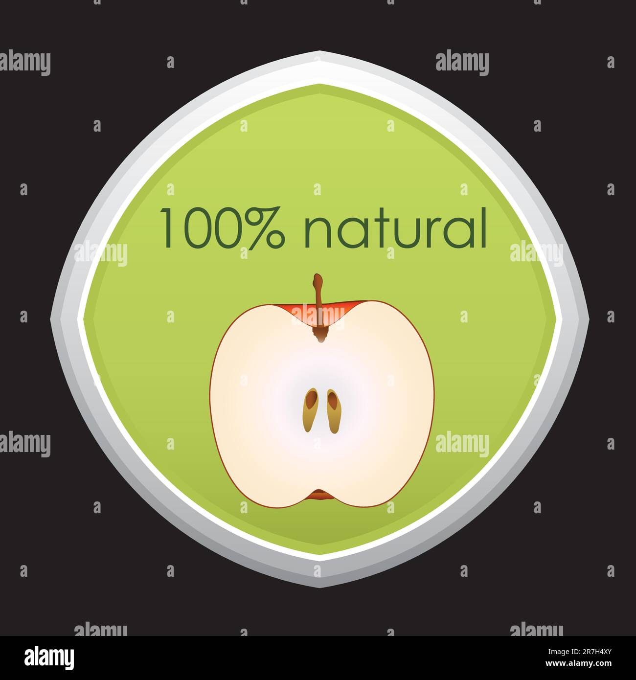 Hundred percent natural vector Stock Vector Image & Art - Alamy