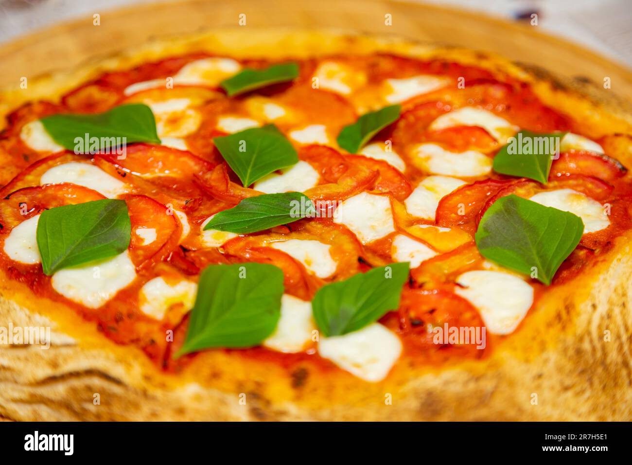Classic margherita pizza, classified as the original Italian Vera Pizza ...