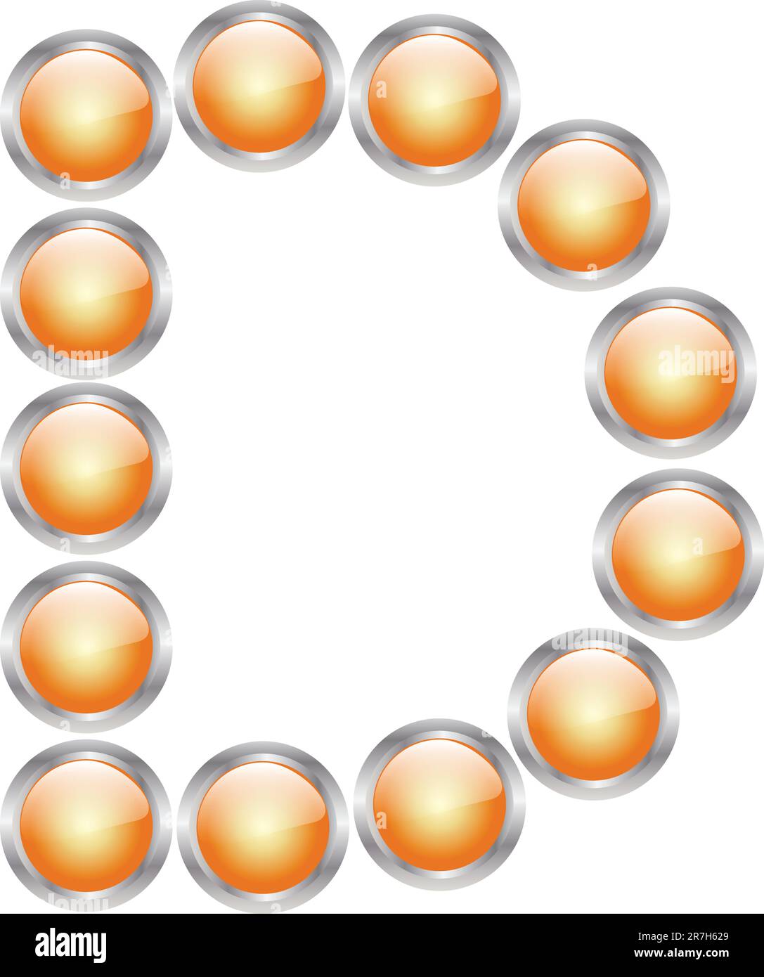 letter in button - vector Stock Vector Image & Art - Alamy