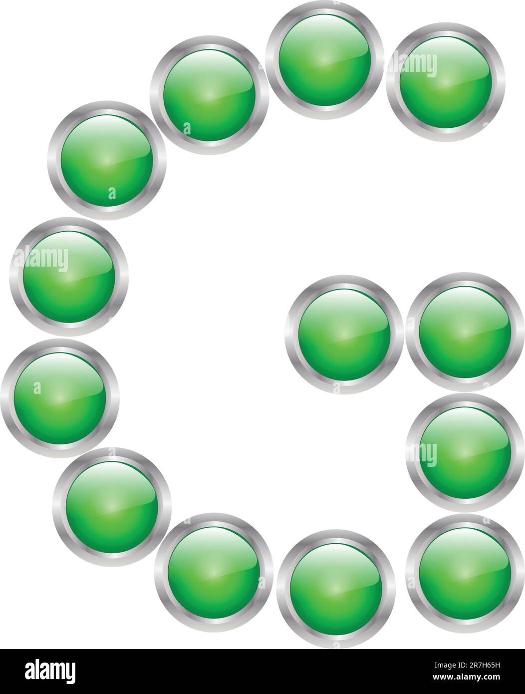 letter in button - vector Stock Vector Image & Art - Alamy