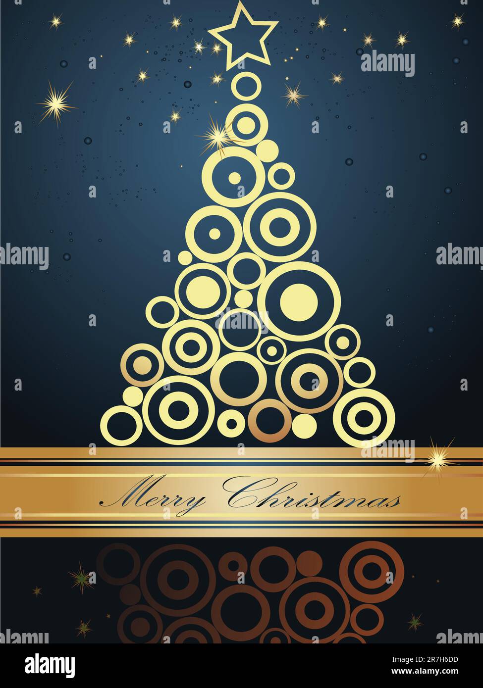 Merry Christmas background gold and blue Stock Vector Image & Art - Alamy