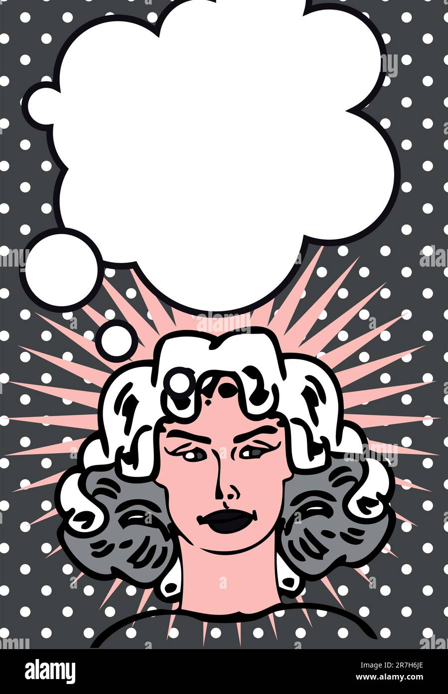 The brooding woman Stock Vector Images - Alamy