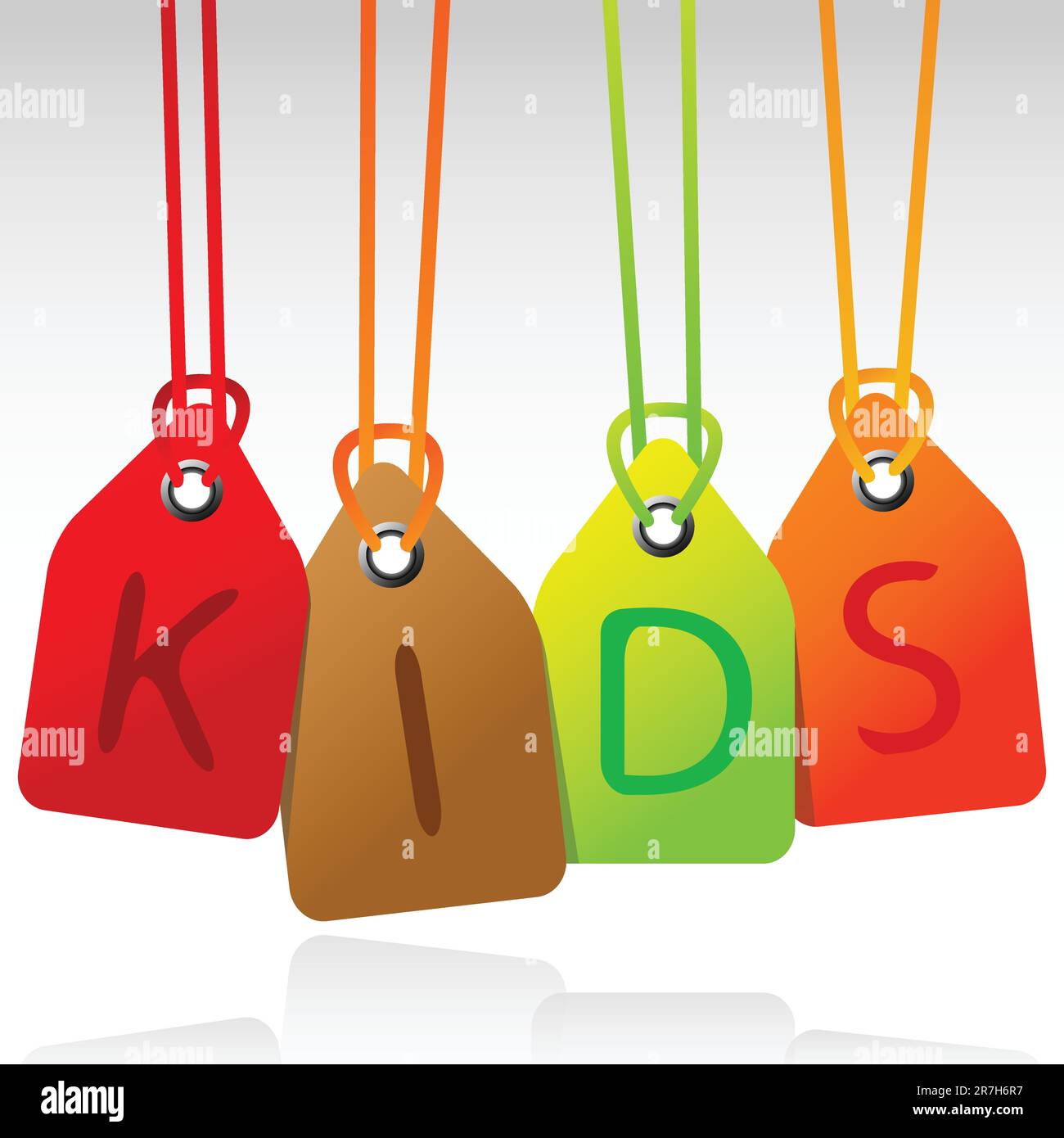 kids tags, abstract vector art illustration Stock Vector Image & Art ...