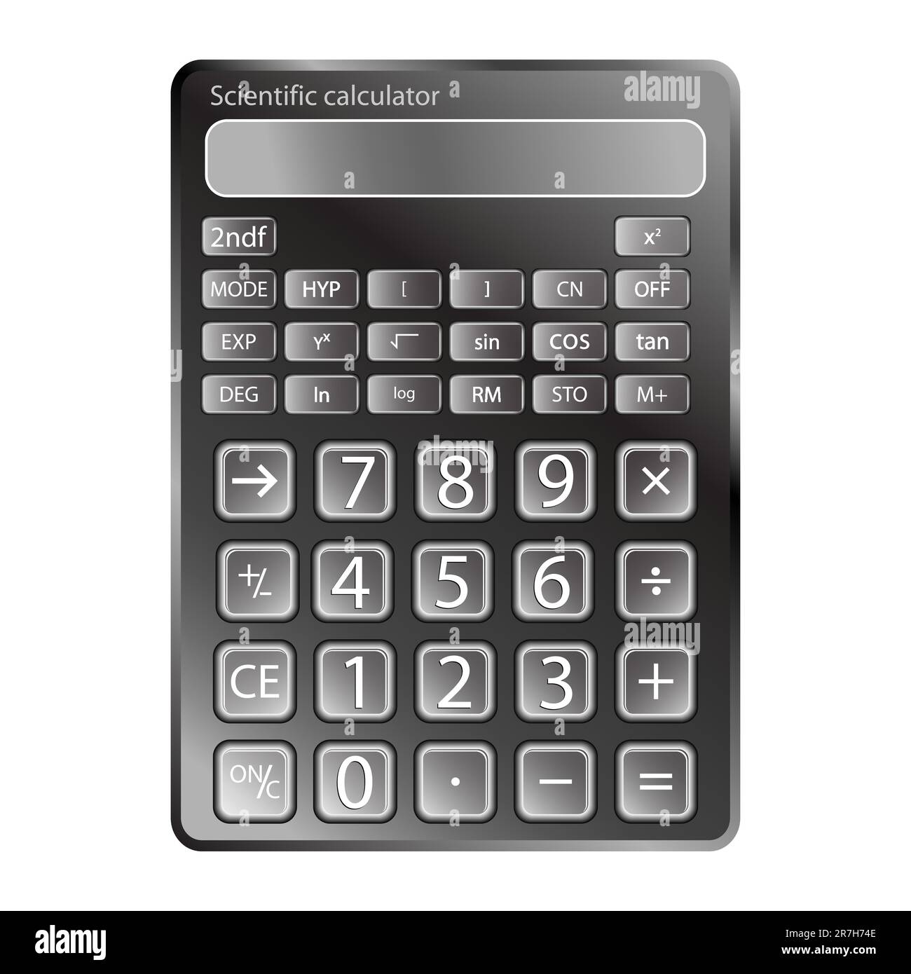 calculator against white background, abstract vector art illustration ...