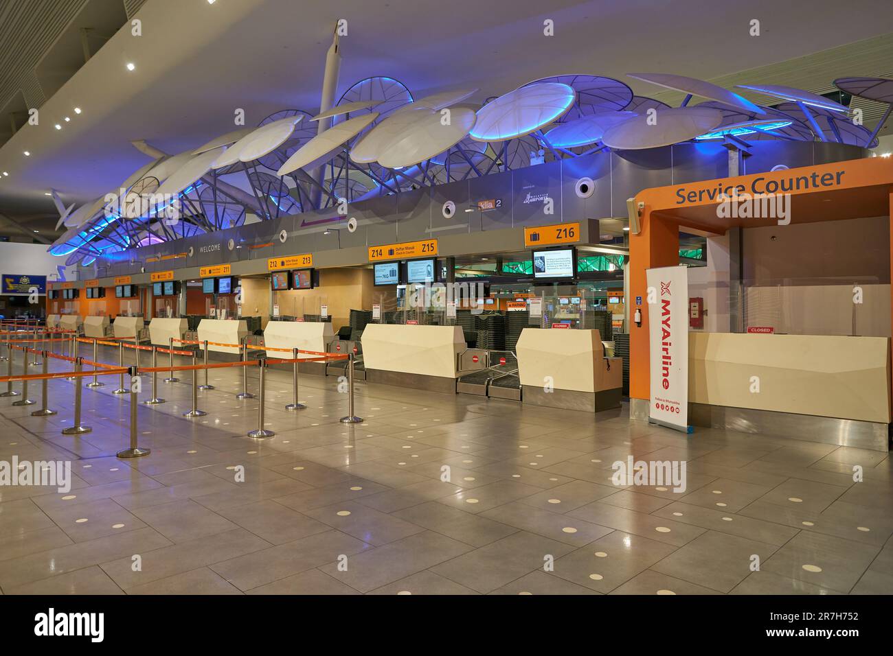KUALA LUMPUR, MALAYSIA - CIRCA MARCH, 2023: check-in area in Kuala ...