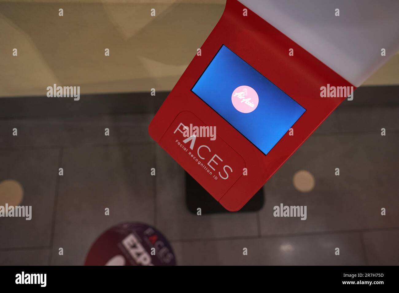KUALA LUMPUR, MALAYSIA - CIRCA MARCH, 2023: FACES at check-in area in ...