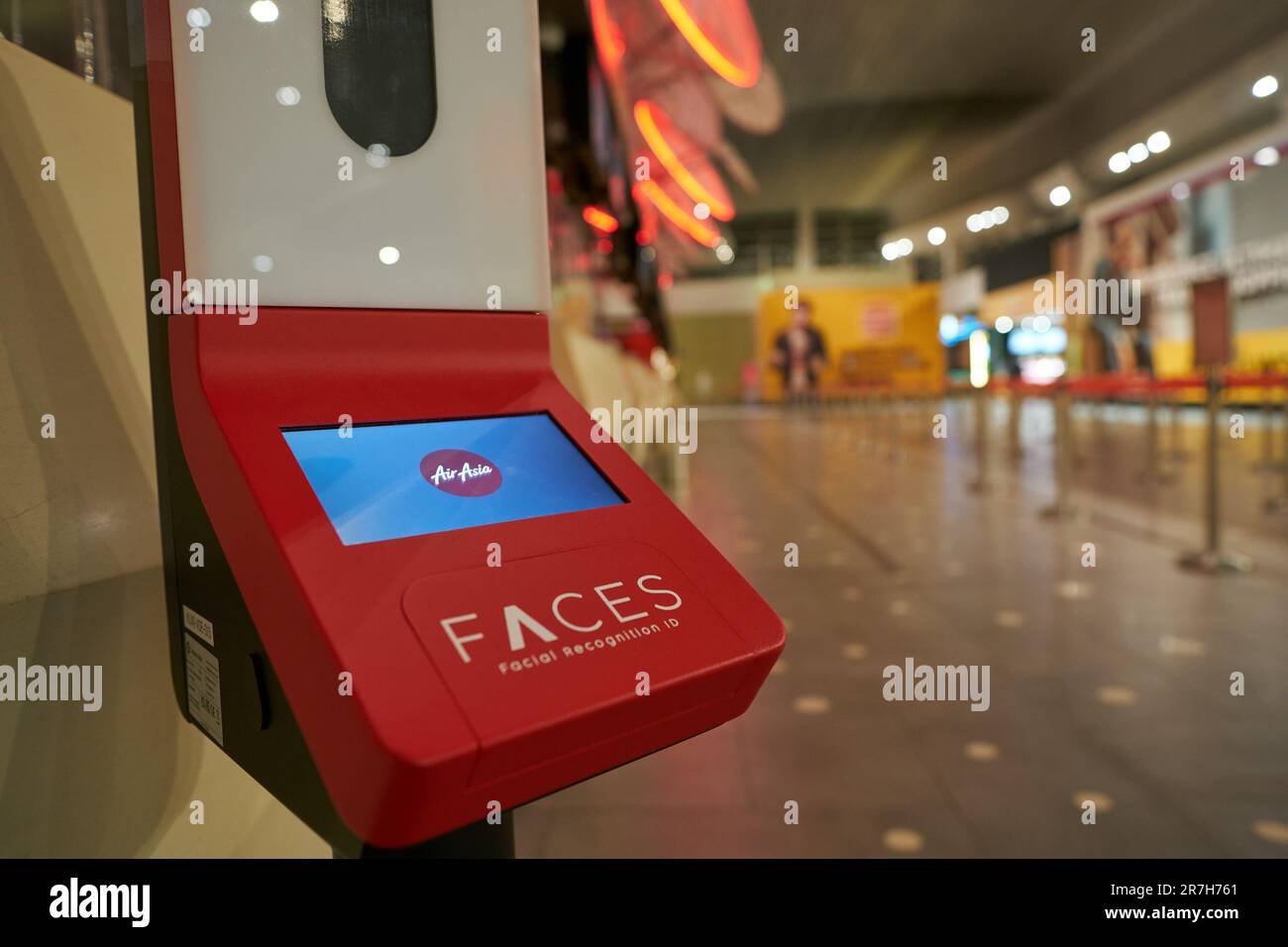 KUALA LUMPUR, MALAYSIA - CIRCA MARCH, 2023: FACES at check-in area in ...