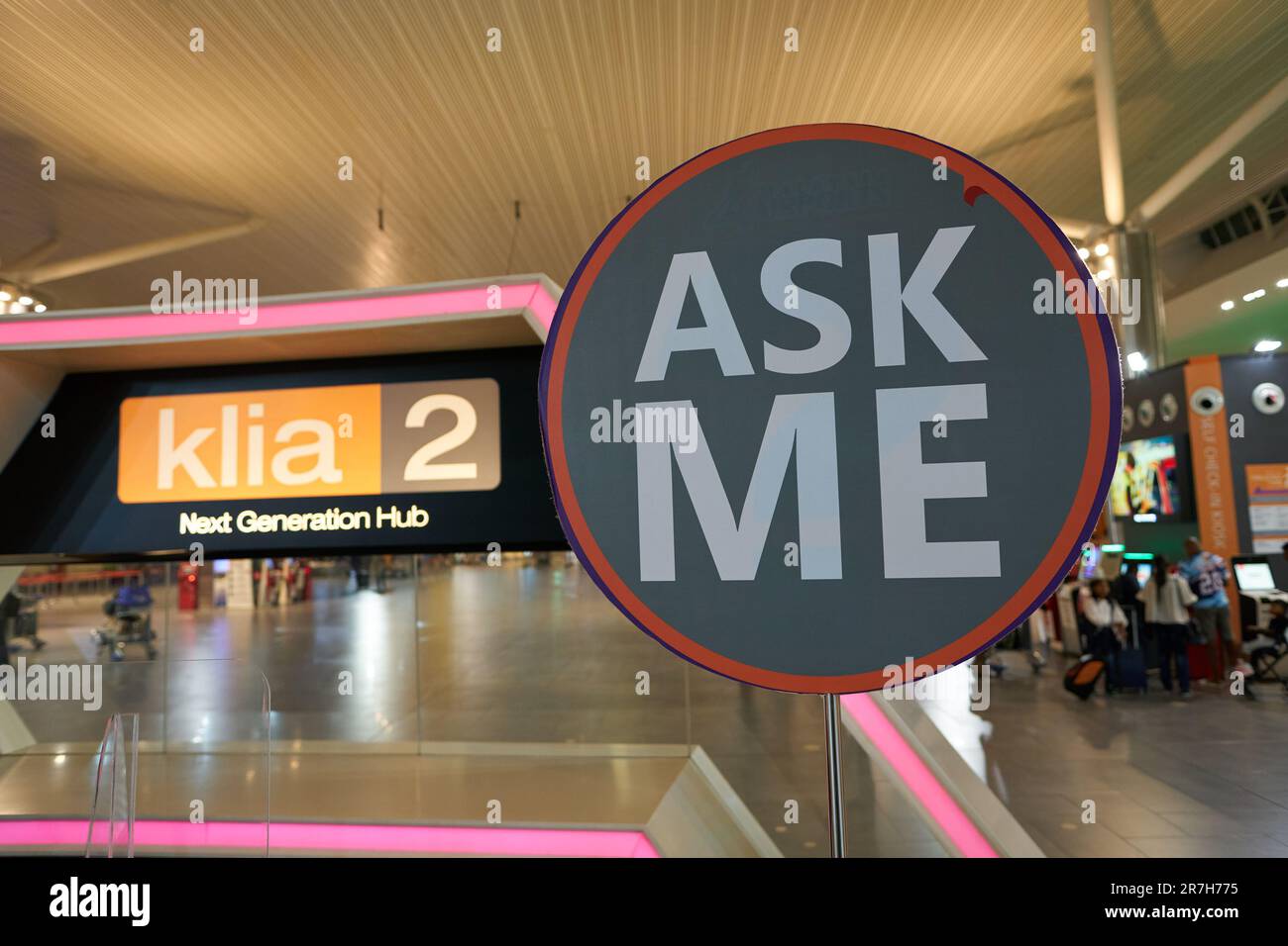 KUALA LUMPUR, MALAYSIA - CIRCA MARCH, 2023: Ask Me sign as seen at ...